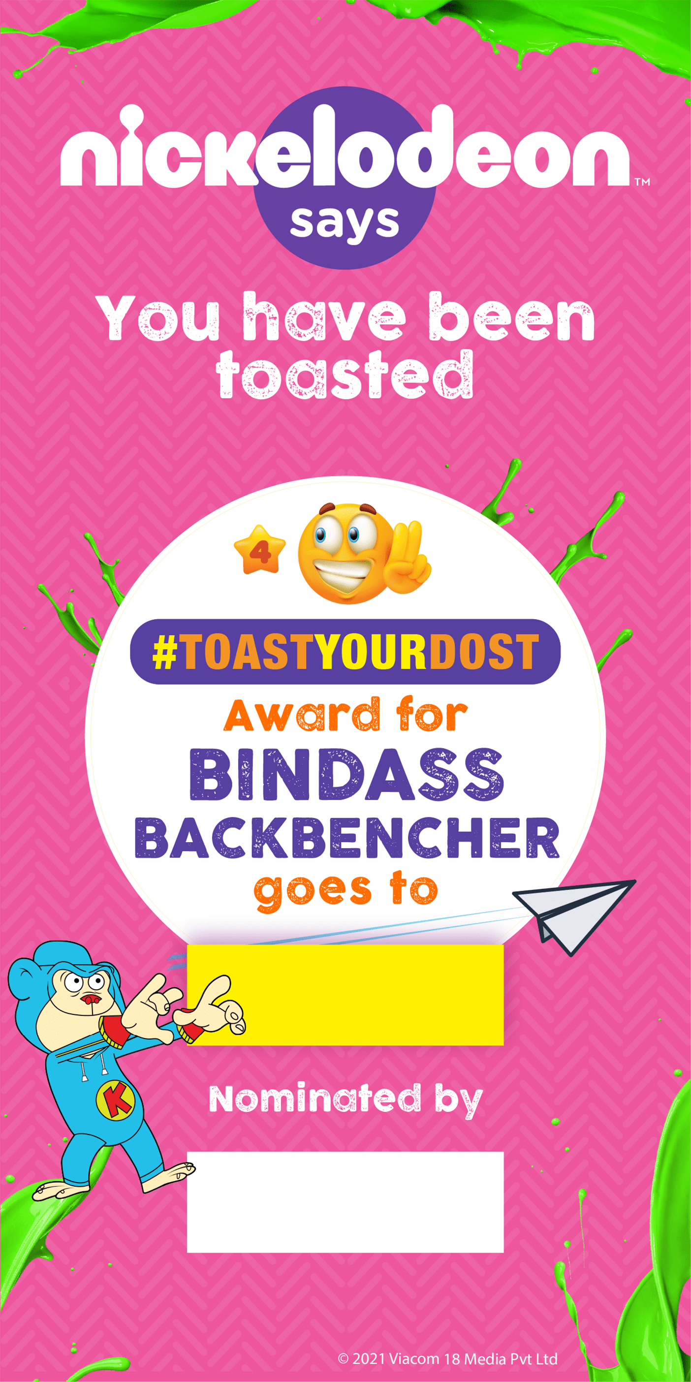 Nick Toast Your Dost Awards - Nick India